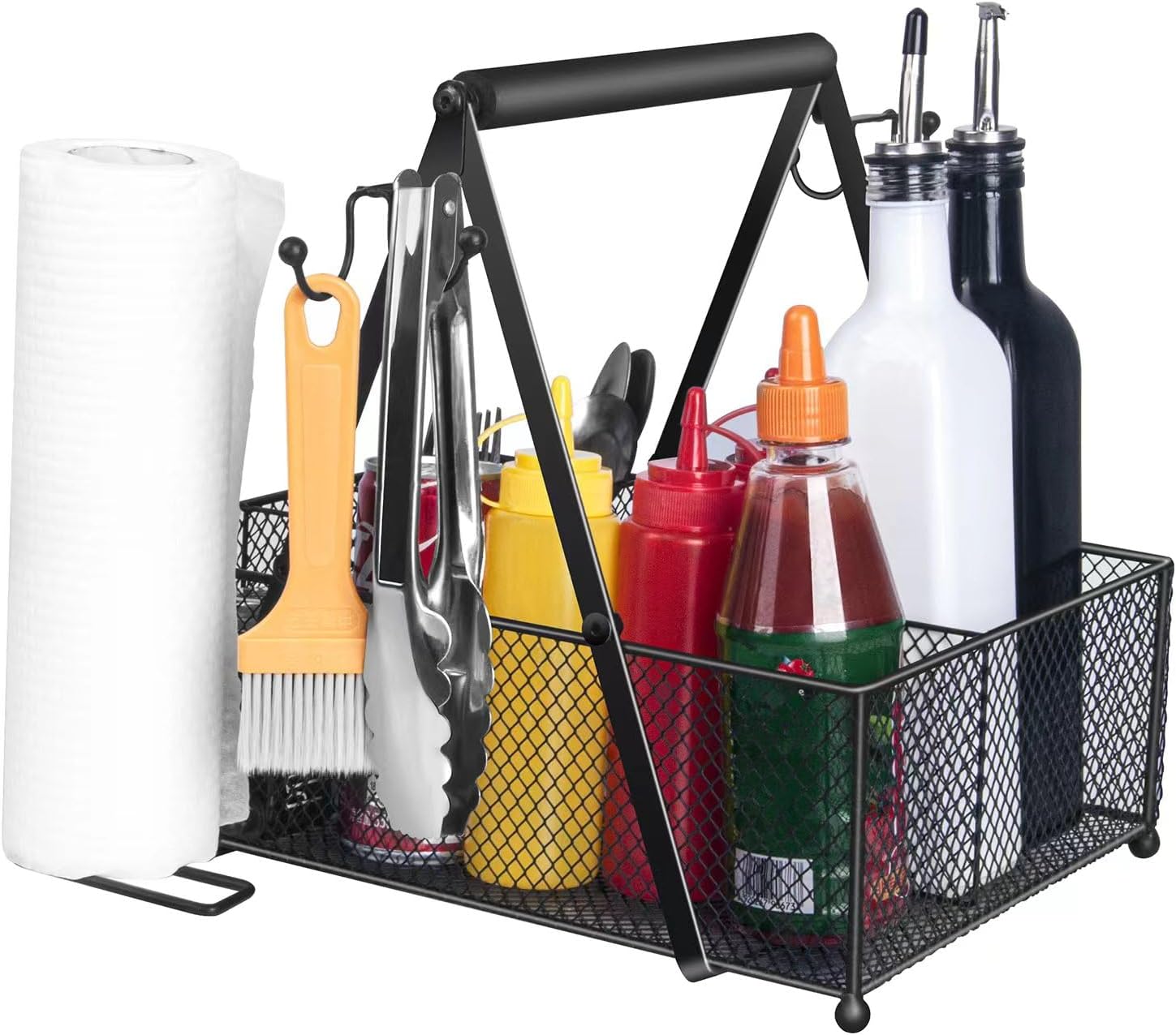 Amazon.com: SCNVO Grill Caddy, BBQ Caddy with Paper Towel Holder ...