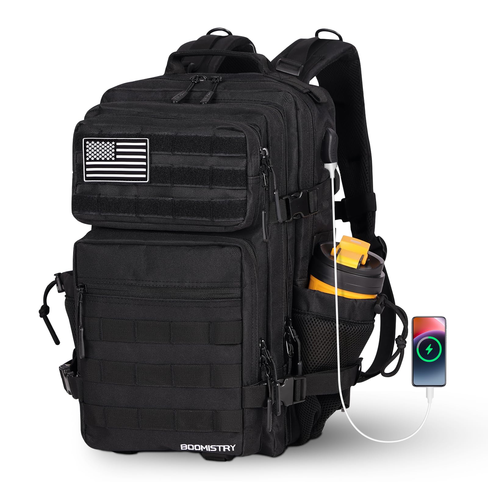 Amazon.com: Boomistry 25L Military Tactical Backpack For Men and Women ...