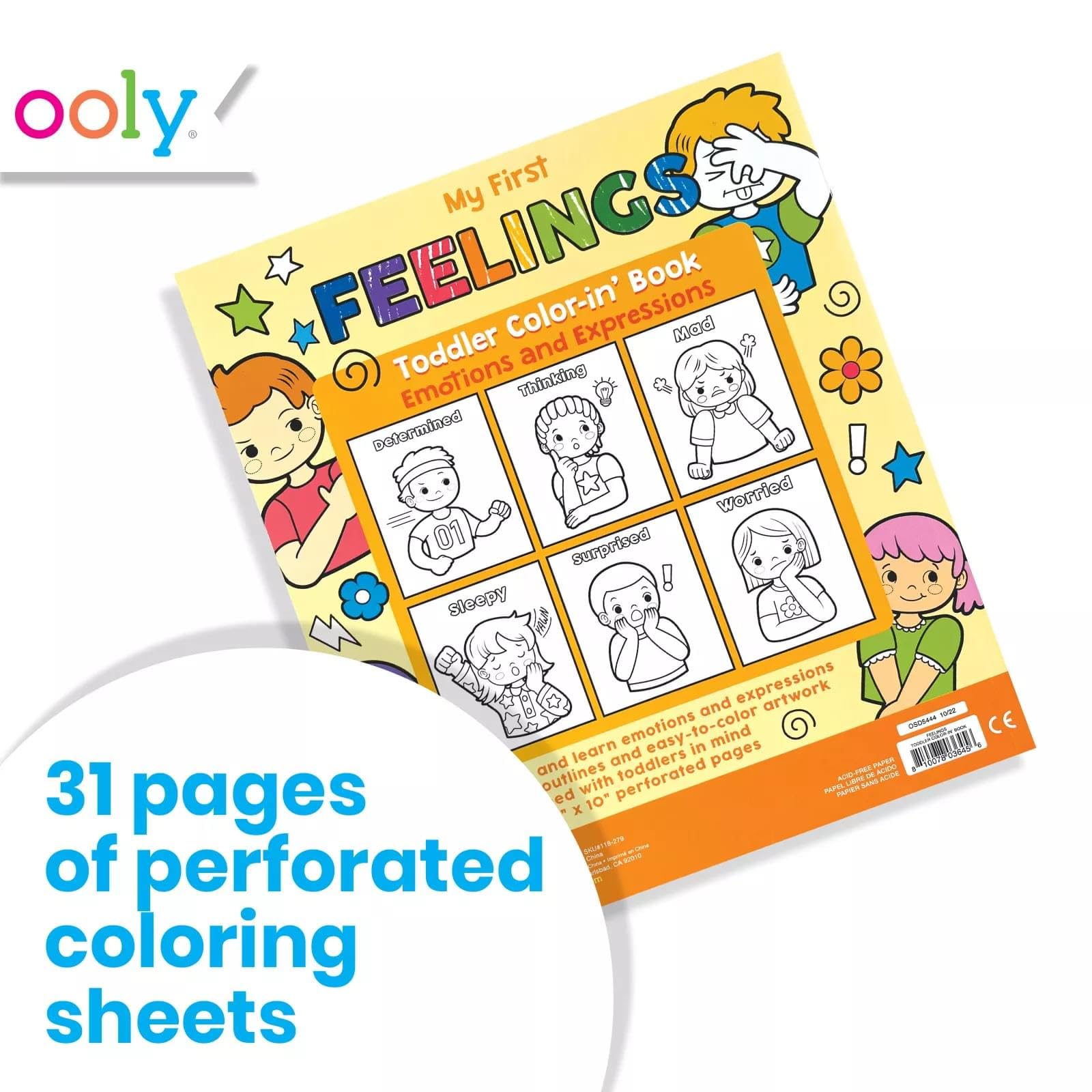 Snapklik.com : OOLY Coloring Book For Toddlers, Fun Activity Coloring ...