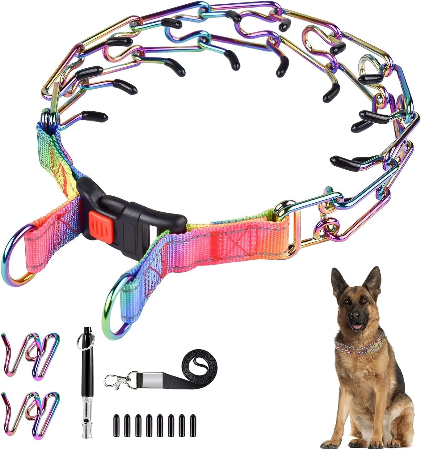 Amazon.com : Hanbramo Dog Prong Traing Collar,Choke Pinch Collar for ...