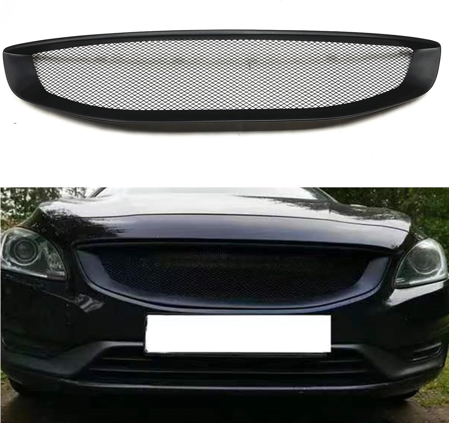 Amazon.com: For Volvo S60 V60 2014-2018 Front Bumper Hood Grille Grill ...