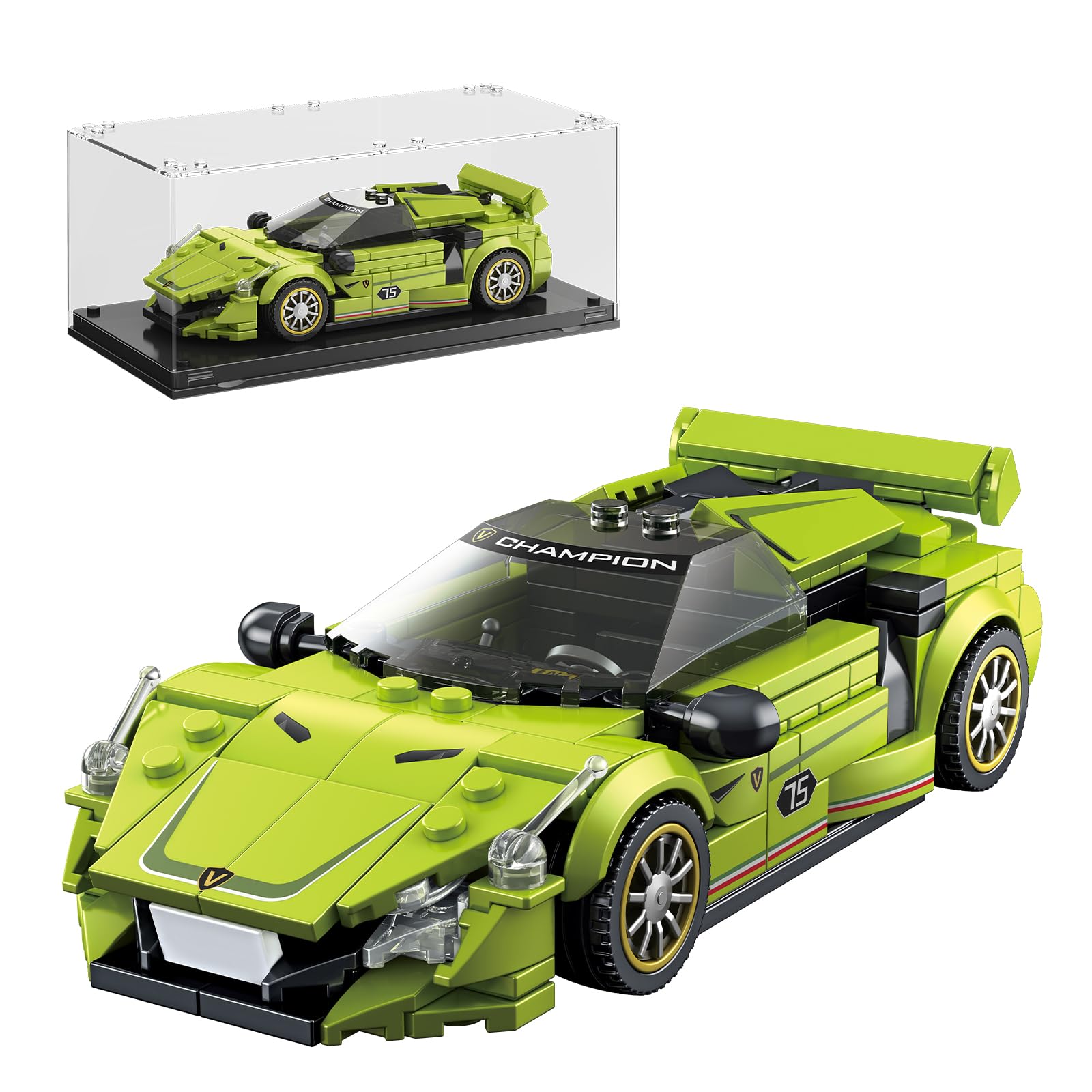 Amazon.com: TYCOLE Super Sports Car Building Block Set with Display ...