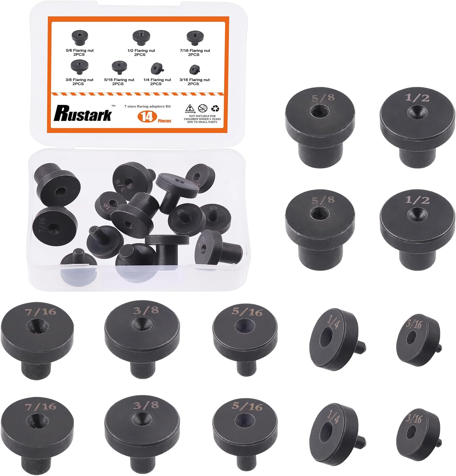 Amazon.com: S&G Tool Aid 14804 Double Flaring Tool Adapter, 3/16 ...