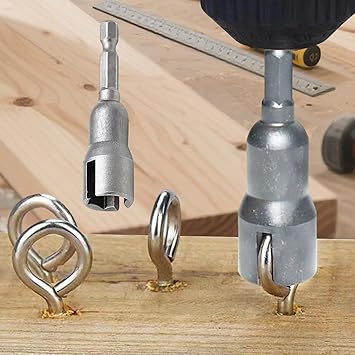 Wing Nut Driver, Power Wing Nut Drill Bit Socket Tool with 1/4 Quick ...