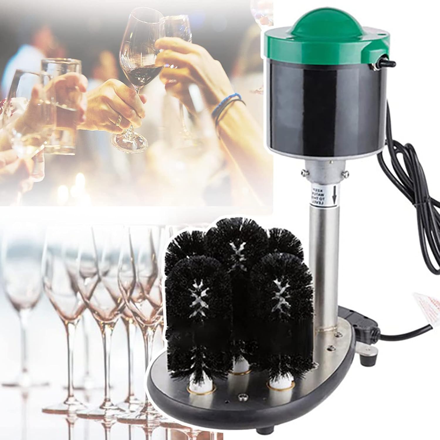 PARFCO Electric Winery Wine Glass Polishing Machine, 600 Pieces/Hour 5 ...