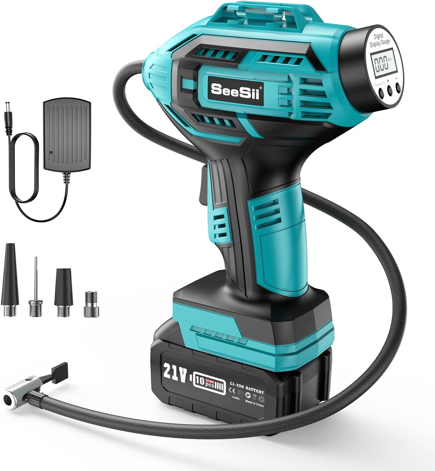 Neakhmer Mini Kompressor Akku Luftpumpe：150PSI Elektrische luftpumpe ...