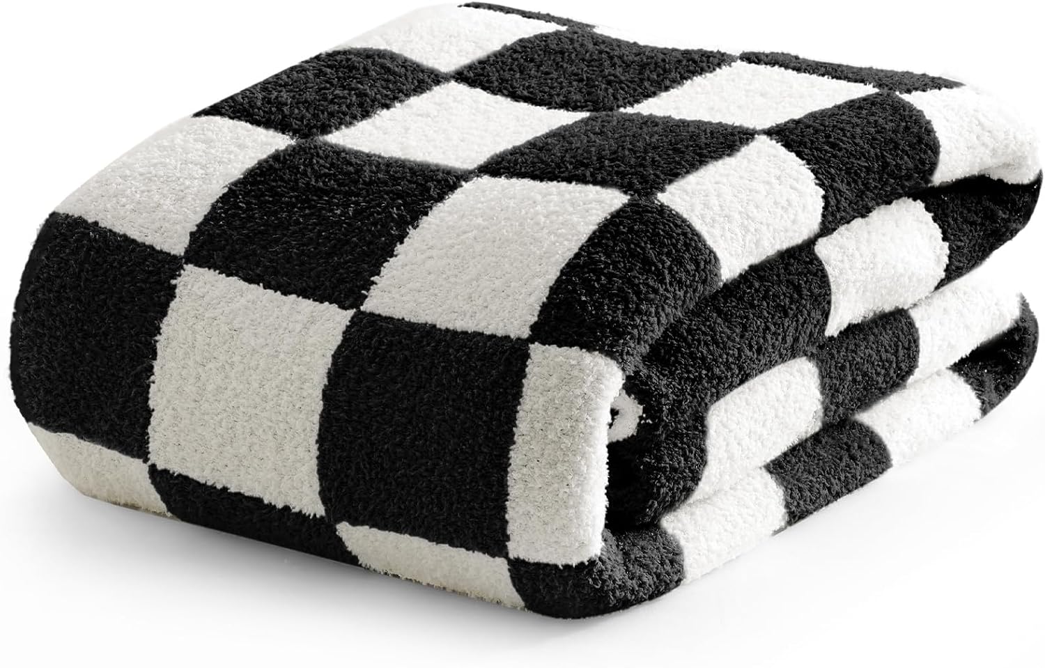 Amazon.com: David's Home 100% Chenille Checkered Blanket Twin Size ...