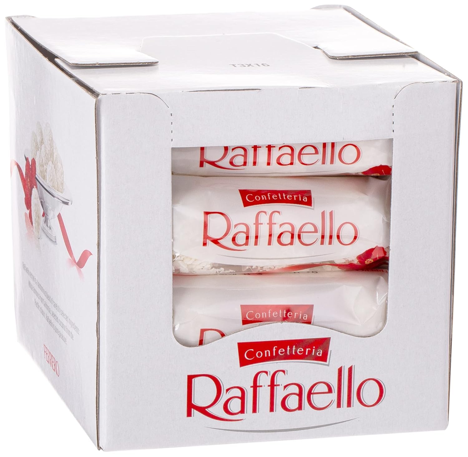 Ferrero Raffaello Gift Box T3 x 16 Pieces, Crisp Coconut, 480 gram ...