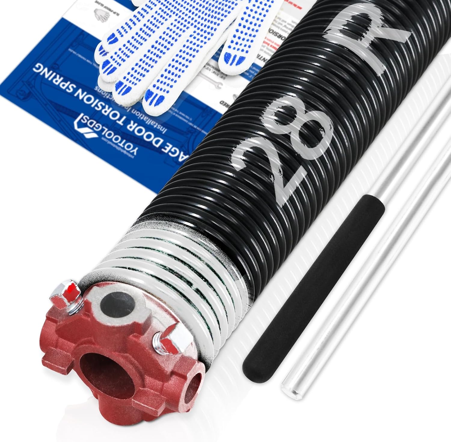 Amazon.com: YoToolGDS Right Hand Wind（Red Cone）1.75" Garage Door ...