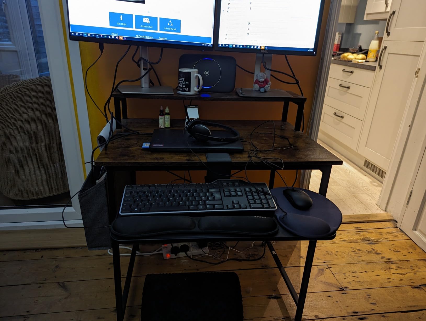 Rotating Keyboard Tray Under Desk - Klearlook PU Leather Keyboard ...