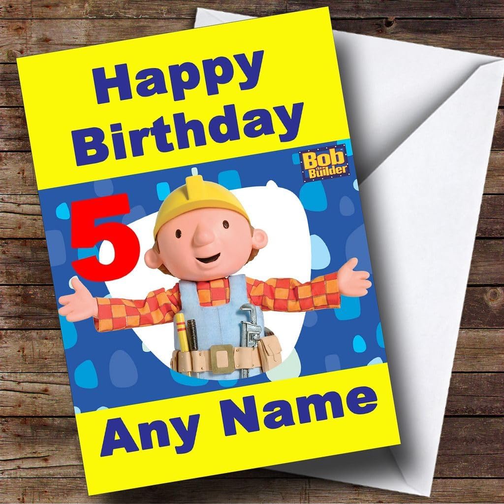 Personalised Bob The Builder Birthday Card | Personalised Card ...