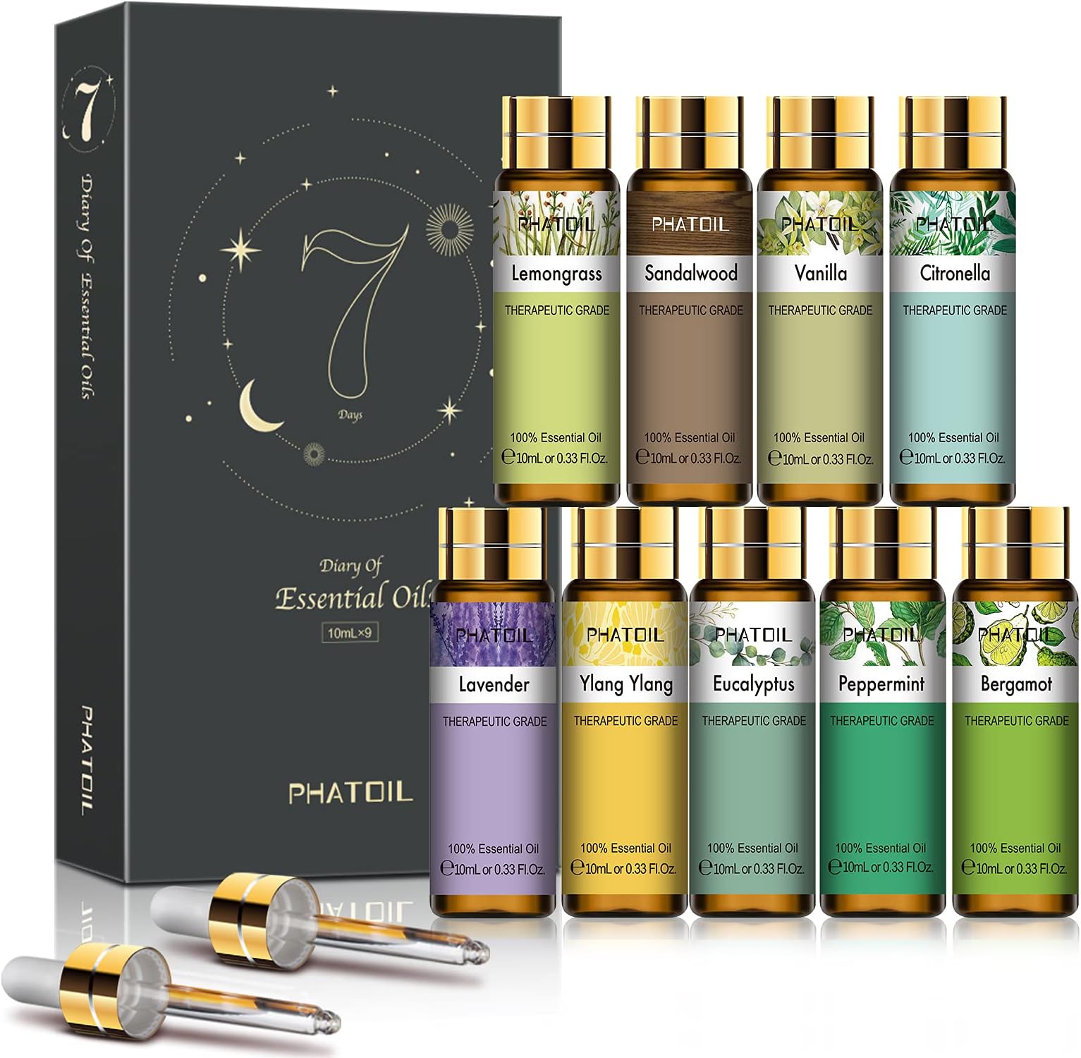 Amazon.com: Fragrance Oils Set of 6 Scented from Good Essential - Amber ...