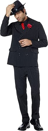 Amazon.com: Spirit Halloween Adult Gangster Suit Costume : Clothing ...