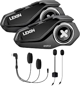 Amazon.com: LEXIN G2P - Auriculares Bluetooth para motocicleta ...