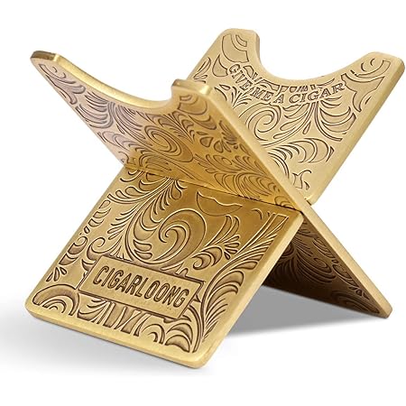 Amazon.com: CIGARLOONG Cigar Stand Bright Gold Stainless Steel Foldable ...