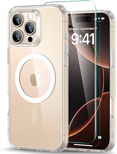 Amazon.com: ESR for iPhone 16 Pro Case (4 in 1) Set, Translucent Matte Case with Screen ...