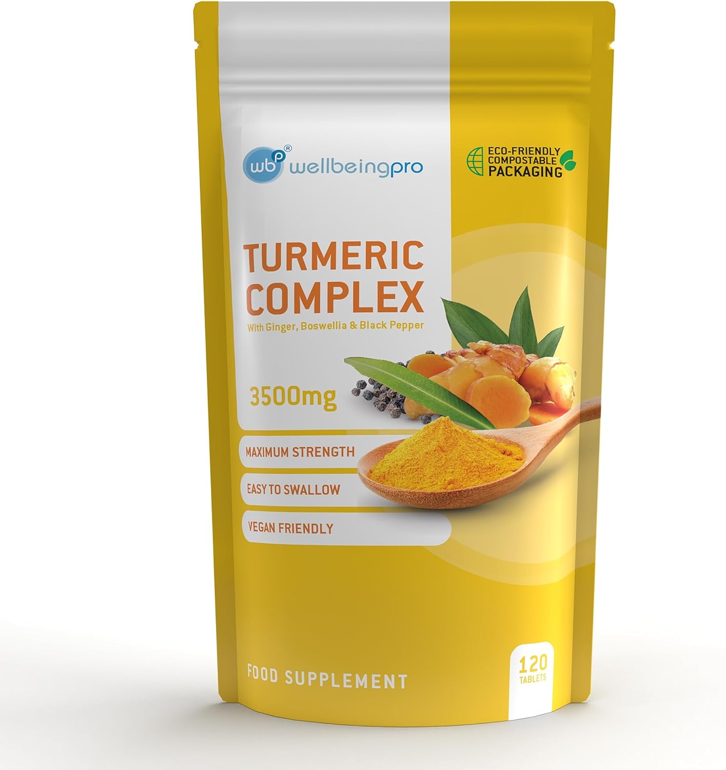 WBP Turmeric Complex 3500mg Maximum Strength (Up to 4 Months Supply ...
