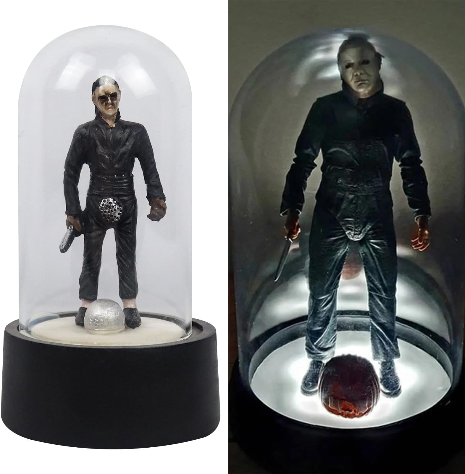 EJWCIG Horror Movie Lamp Figures, Jason Voorhees Michael Myers Freddy ...