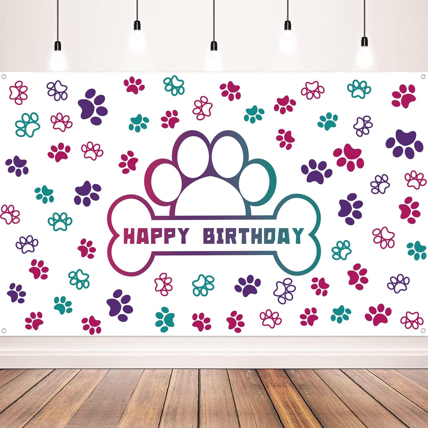 Amazon.com: Dog Birthday Party Decorations, Puppy Dog Birthday Banner ...