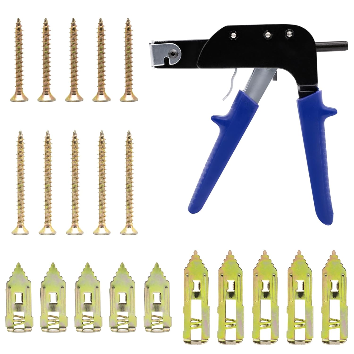 Waltool 241Pcs Drywall Self-Drilling Anchor with Screw Kit and Heavy ...