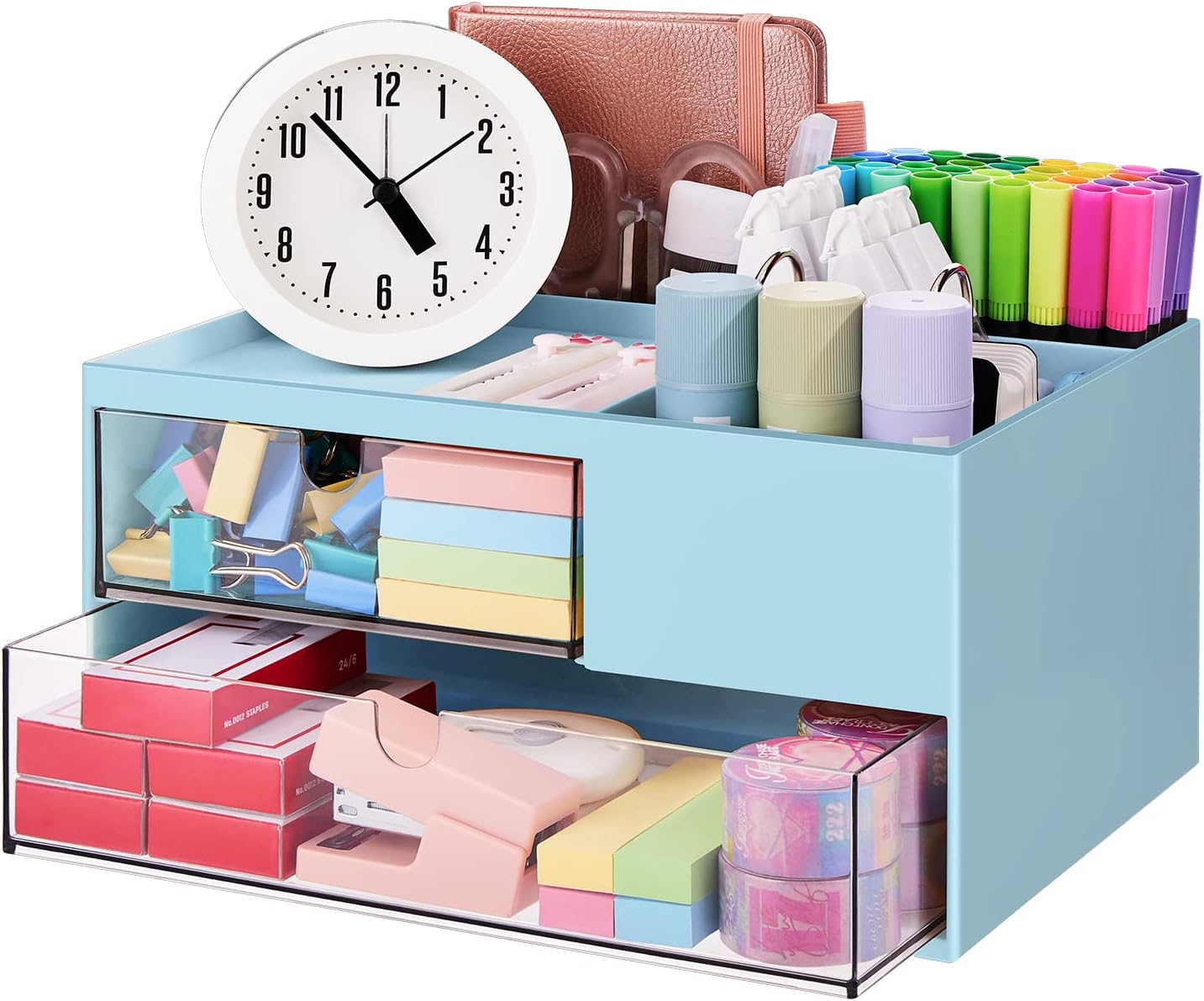 zhongko 23CM Size Up Desk Organiser with 5 Compartments for Office ...