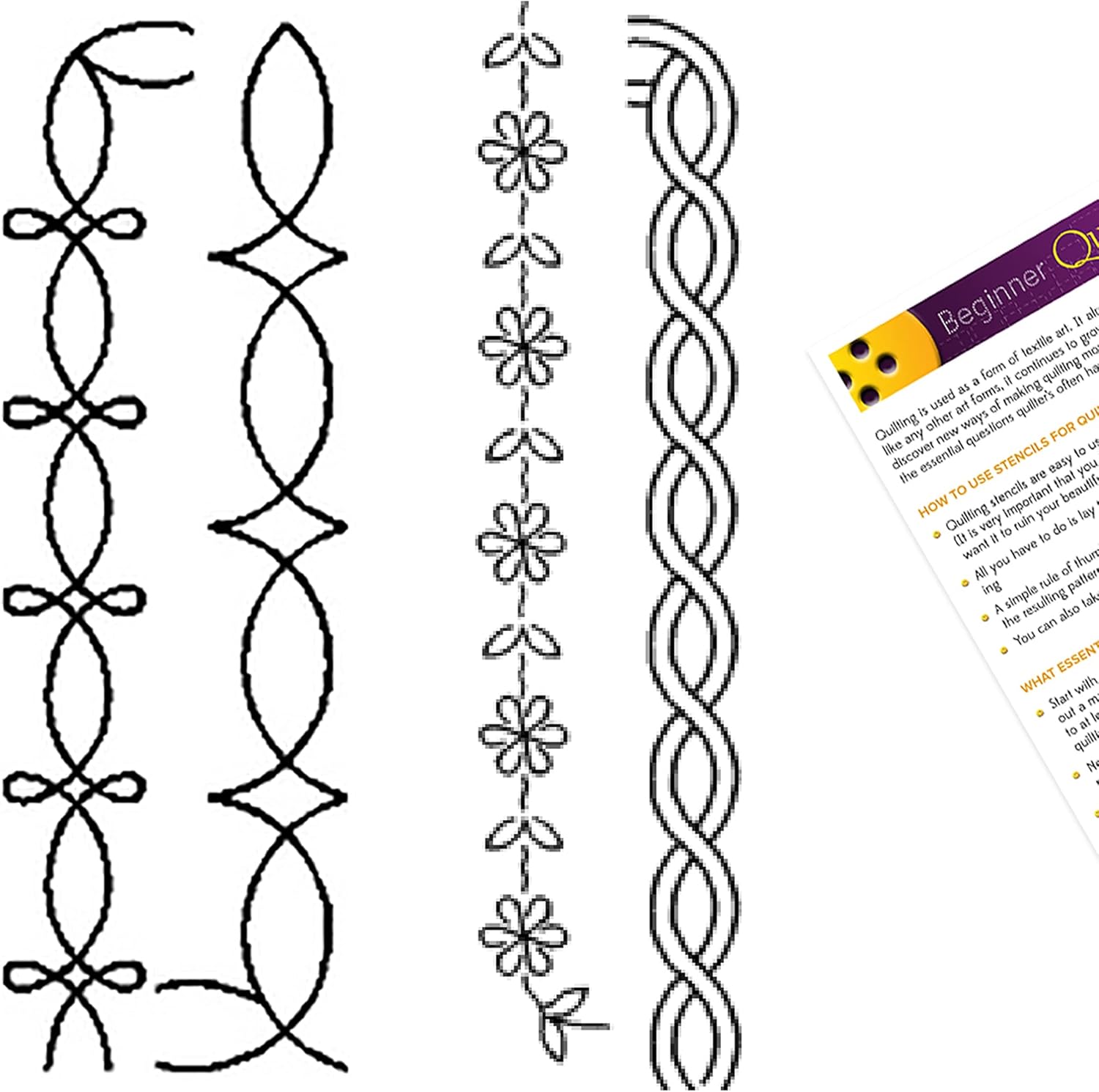 Amazon.com: Quilting Stencils for Machine and Hand Quilting - 2 ...