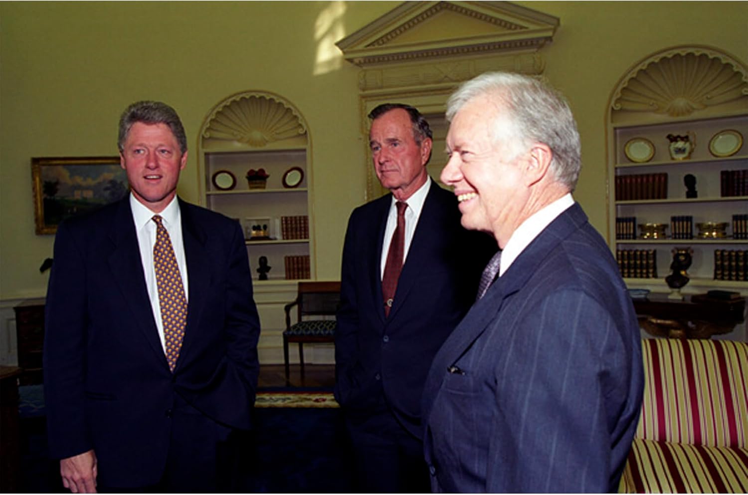 Amazon.com: 24x36 gallery poster, Presidents Bill Clinton George H. W ...