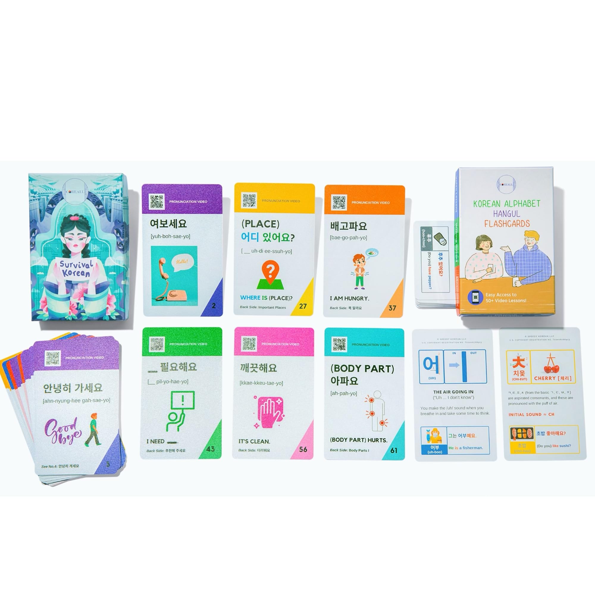 Snapklik.com : COREALL Korean Language Learning Bundle - Hangul Flash ...