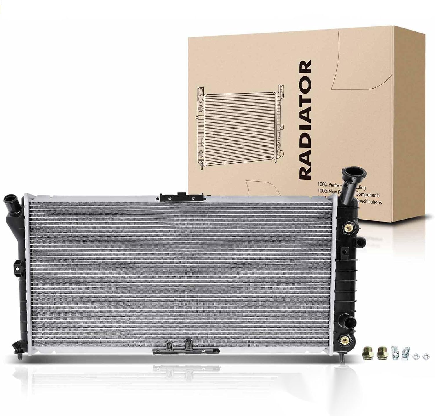 Amazon.com: Car Aluminum Radiator, Automotive Replacement Engine ...