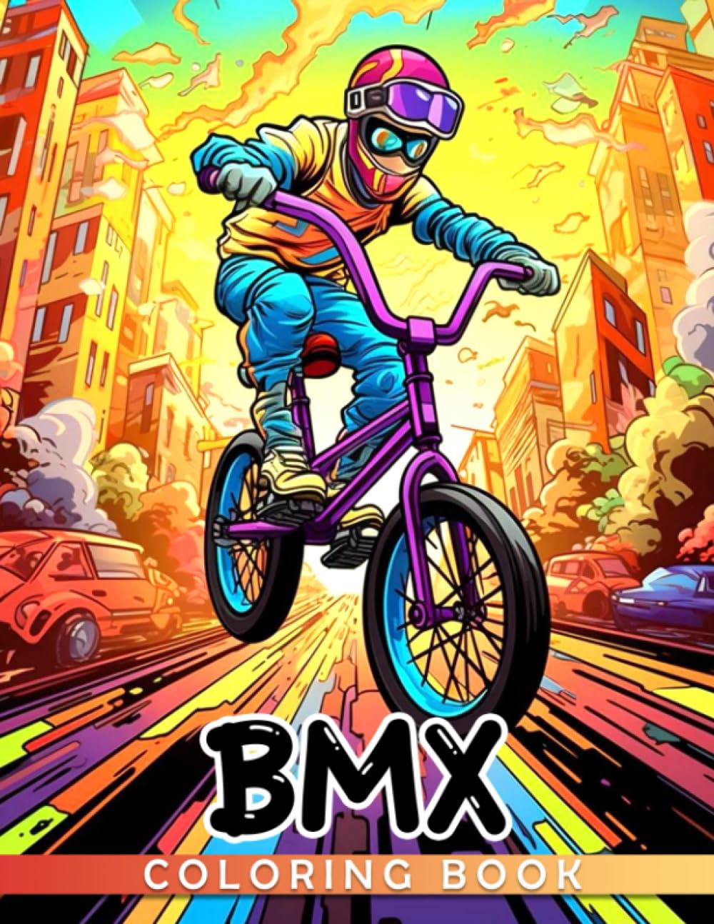 BMX Coloring Book: "Amazing Coloring Pages With Beautiful Illustrations ...