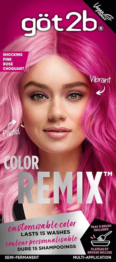 Got2b Color Remix, Customizable Semi-Permanent Hair Color, Shocking ...
