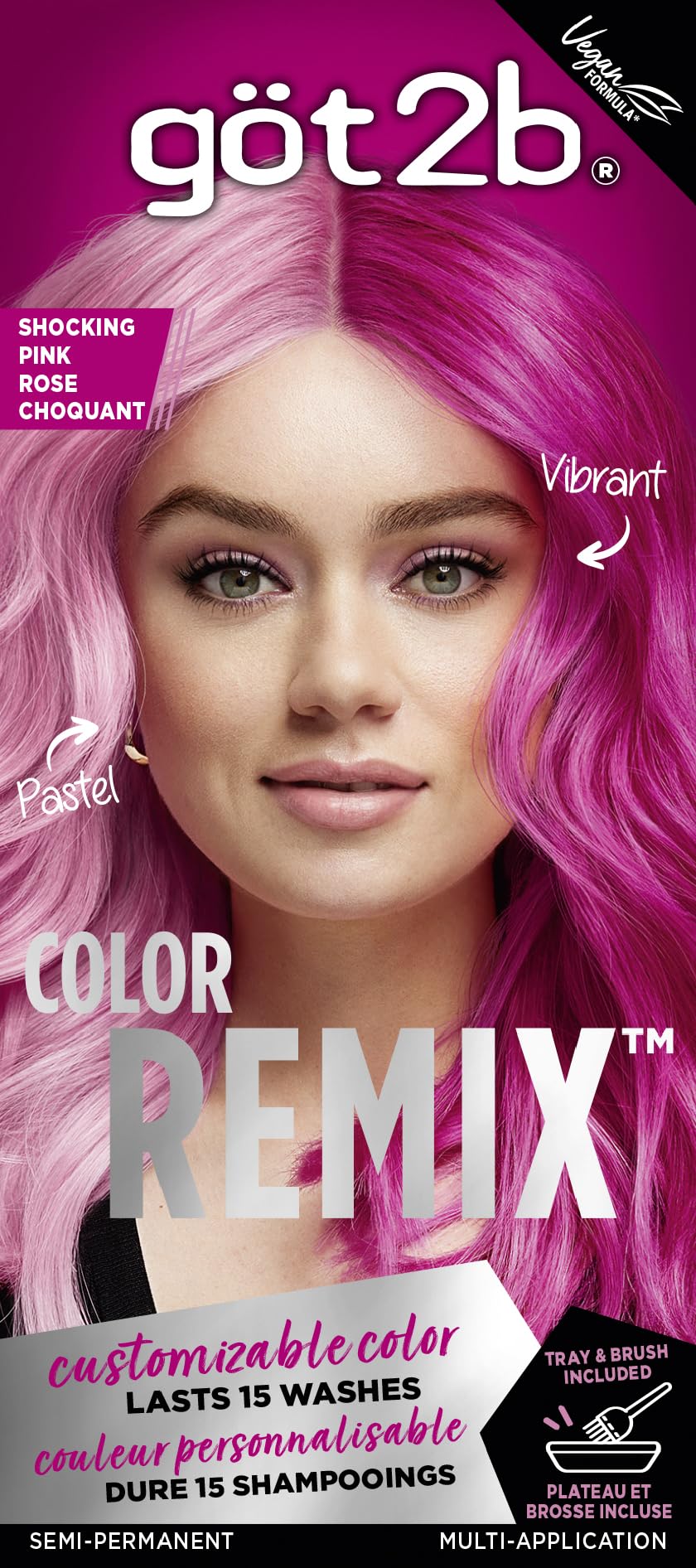 Amazon.com : Got2b Color Remix, Customizable Semi-Permanent Hair Color ...