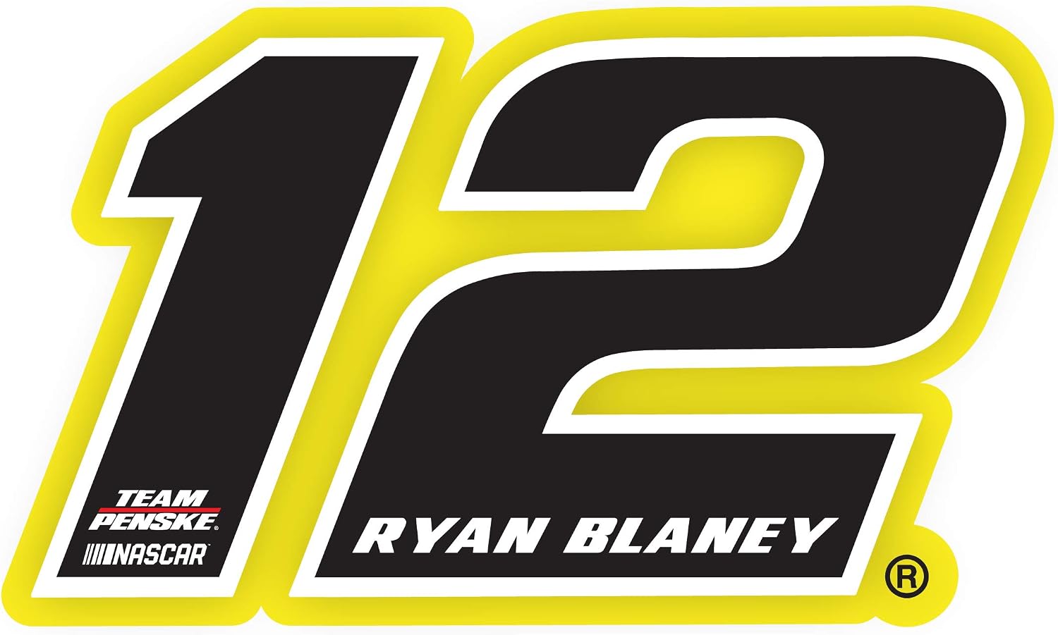 Amazon.com: R and R Imports, Inc Ryan Blaney #12 Large Number Decal 2 ...