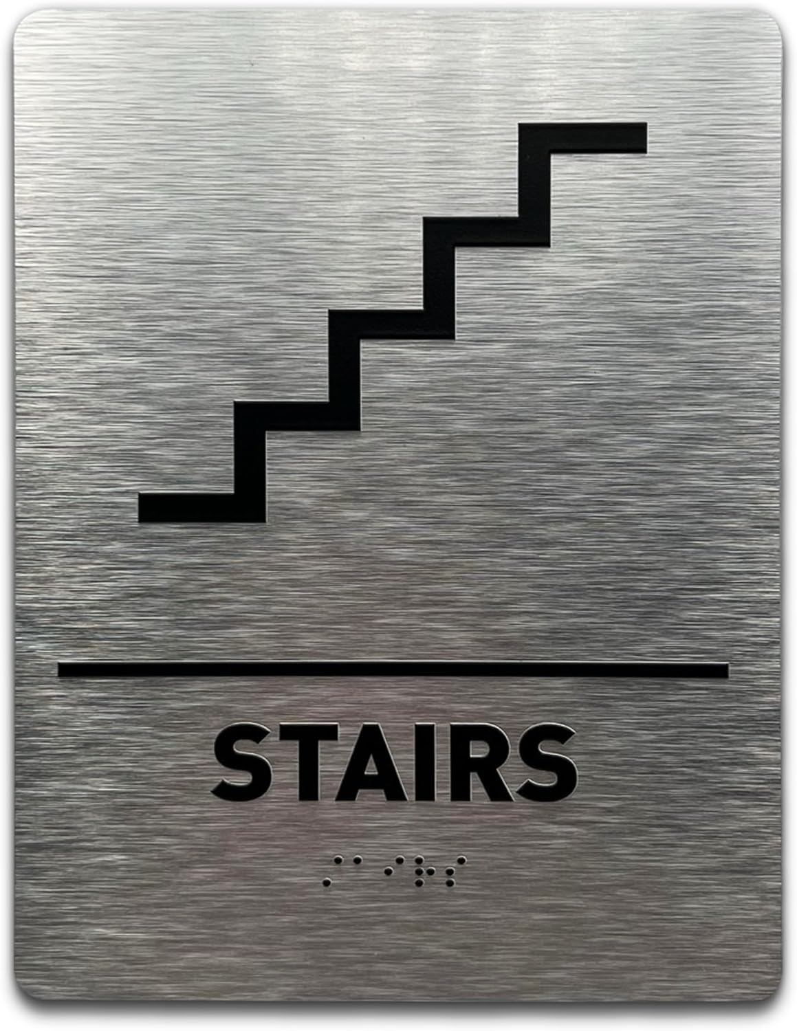 Amazon.com : Stairs Sign by GDS - ADA Compliant, Raised Icons, & Grade ...