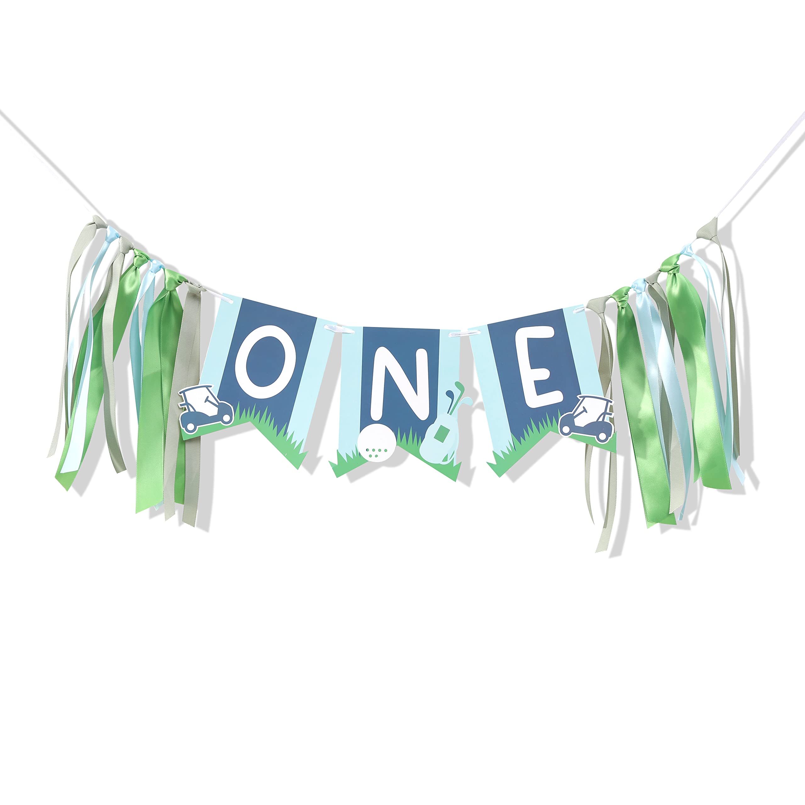 Amazon.com: Golf One Birthday High Chair Banner - Golf 1st Birthday ...