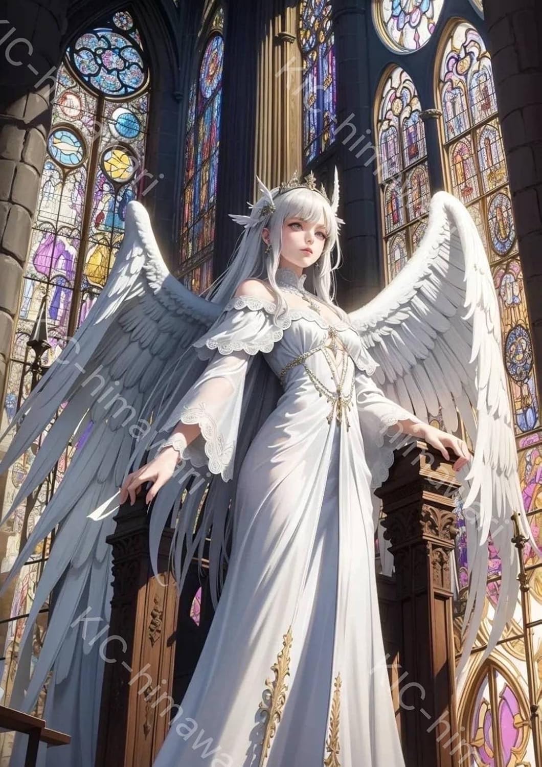 Amazon.co.jp: KIC-himawari 【著作権認証】フェアリービーズ3色入り! 総合芸術家runa-024 A2サイズ 四角型 フルダイヤモンドアートキット : ホビー