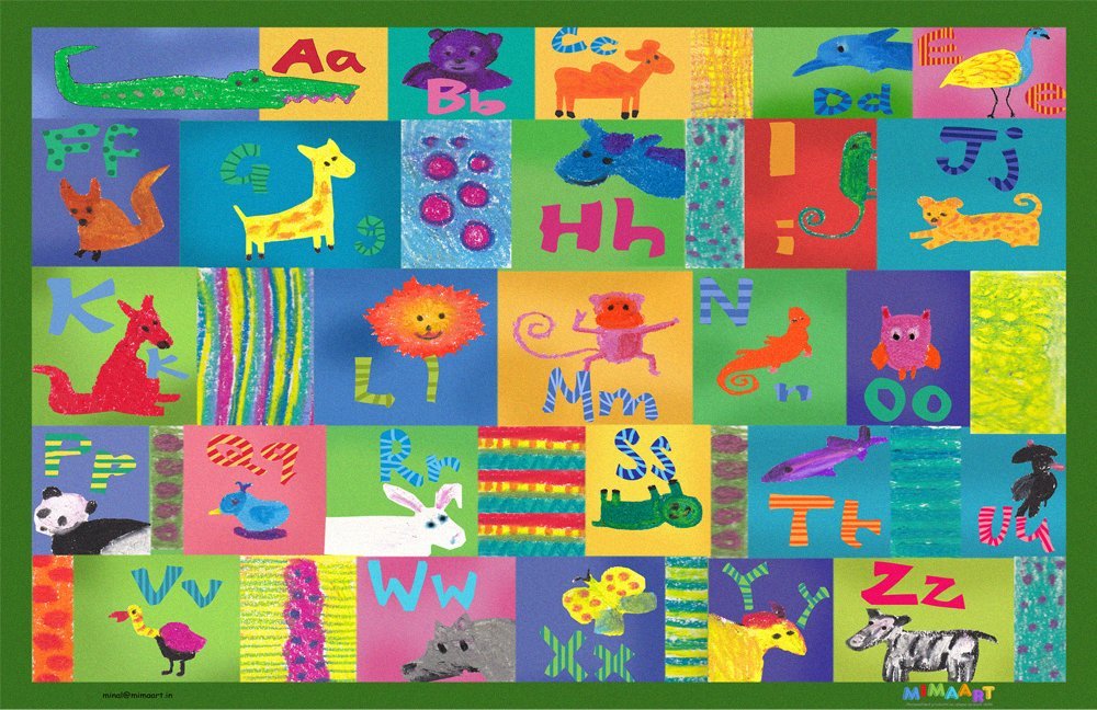 Buy MimaArt Animal Alphabet Table Mats Online at Low Prices in India ...