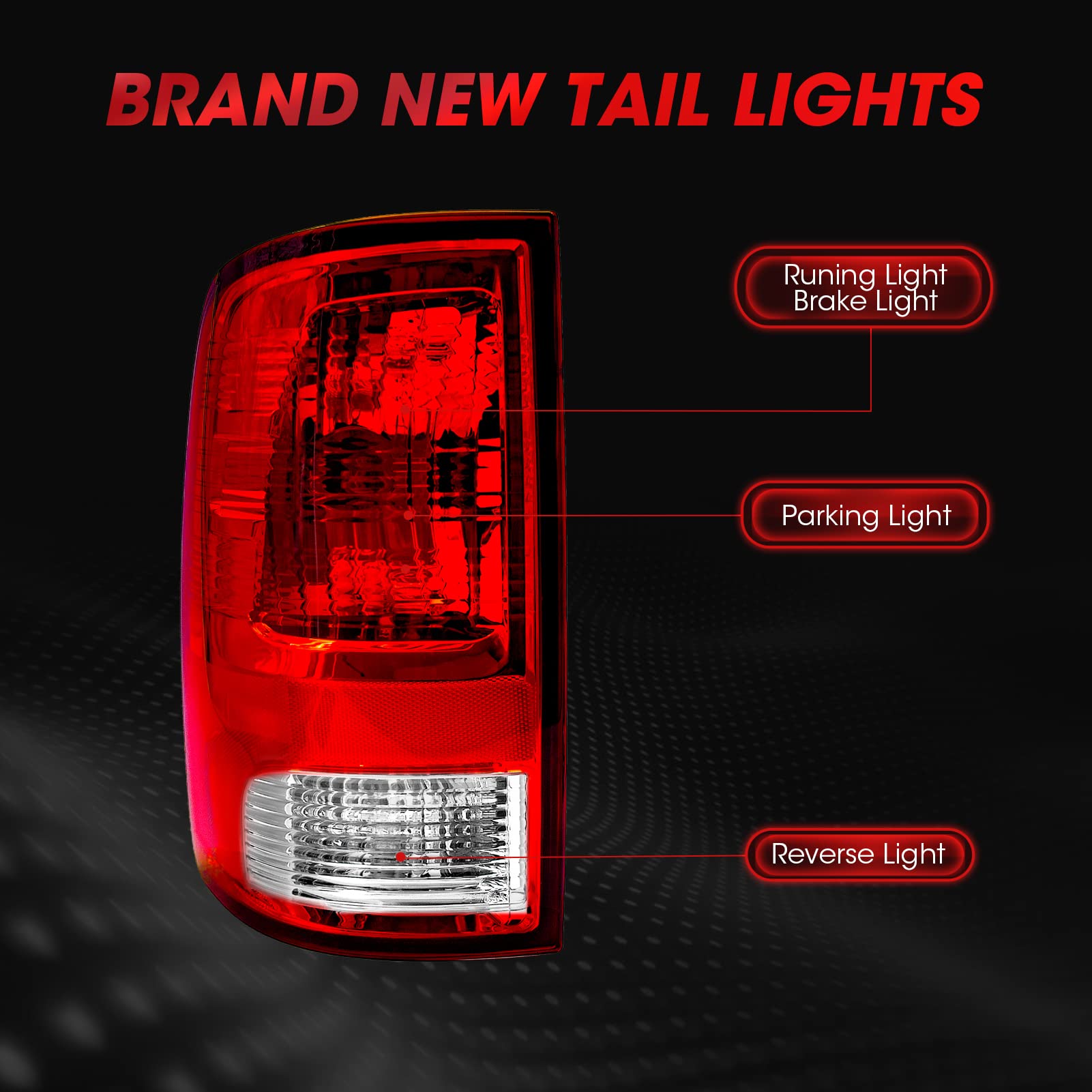 Snapklik.com : WEZEMLIGH Tail Lights For 2009-2018 Ram 1500 2019 Ram ...