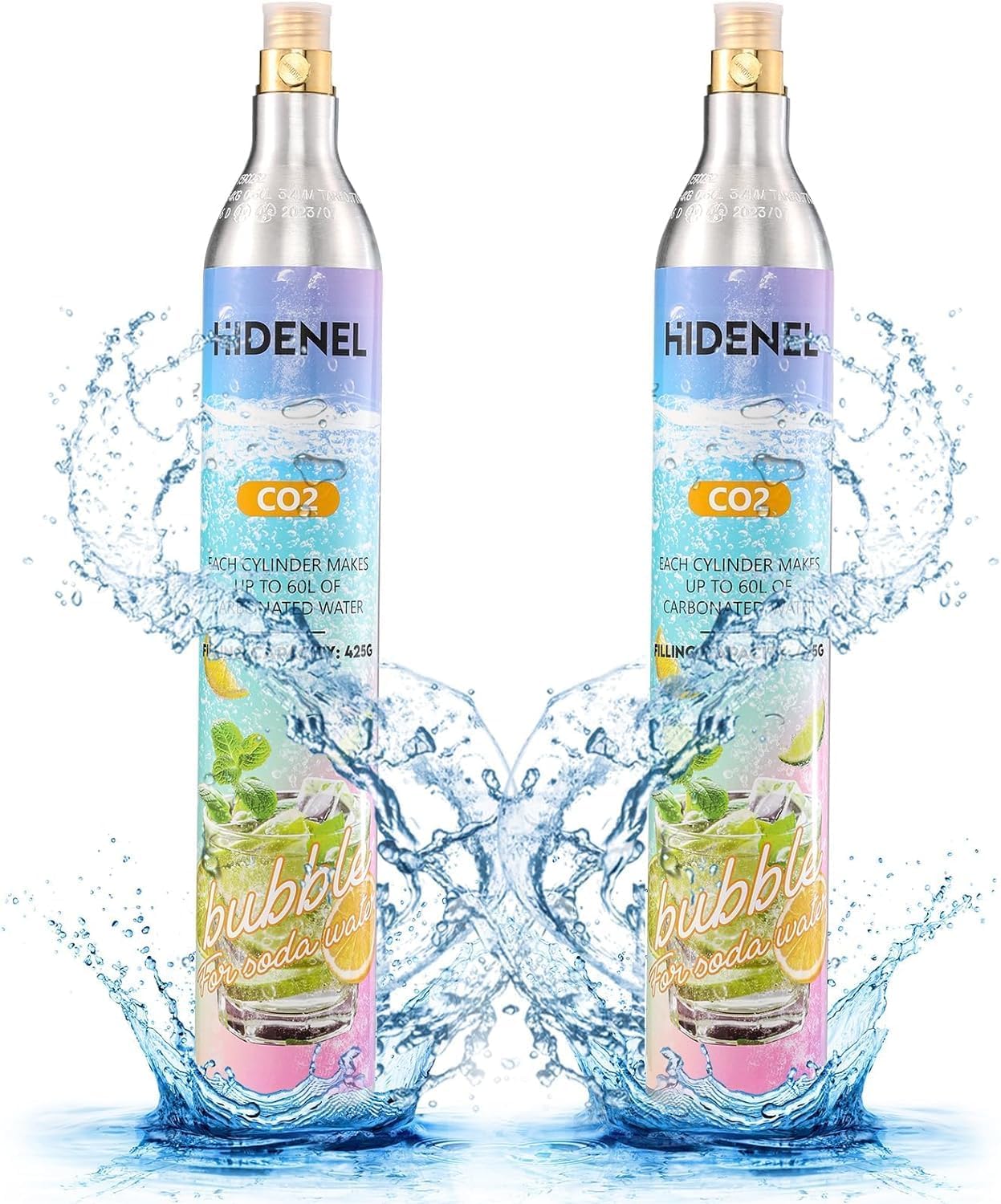 Amazon.com: Simpli Soda 60L CO2 Canister Cylinders - Compatible w ...