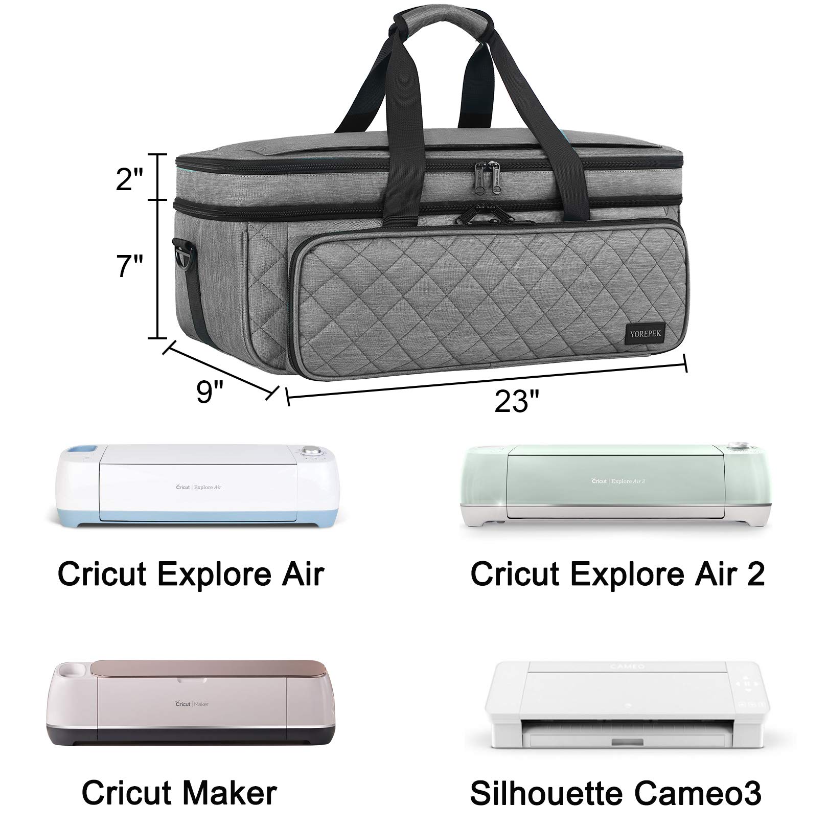 Snapklik.com : Double-Layer Carrying Case For Cricut Die Cut Machine ...