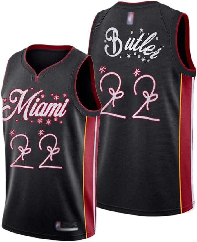 KJHA Miami Heat 14# Jimmy Butler Jersey, 2021 New Season Black City ...