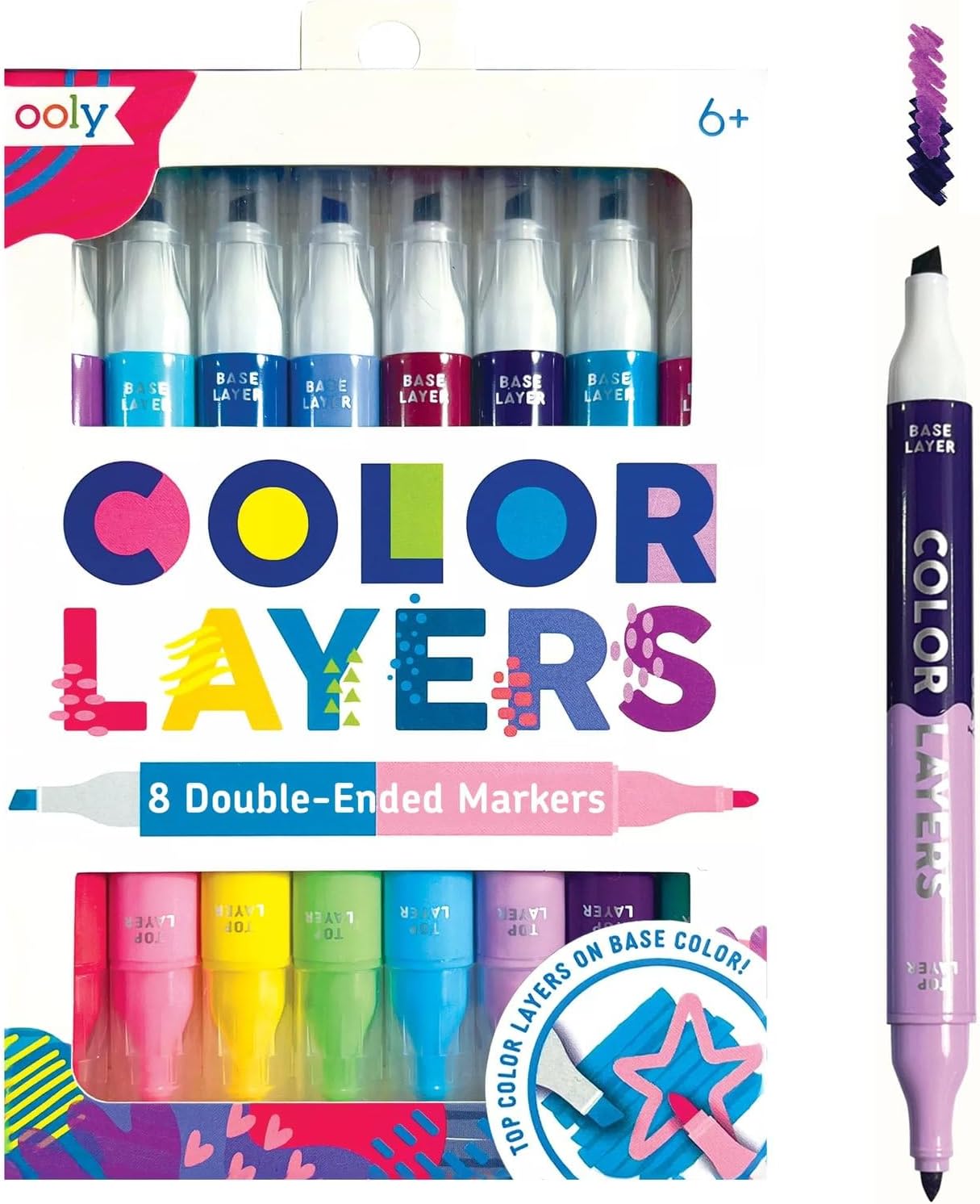 Amazon.com: Ooly 12 Pack Switch-eroo Color Changing Markers, Dual Tip ...