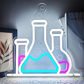 Jeanchrl Science Neon Sign Dimmable Classroom Neon Light for Wall Decor ...
