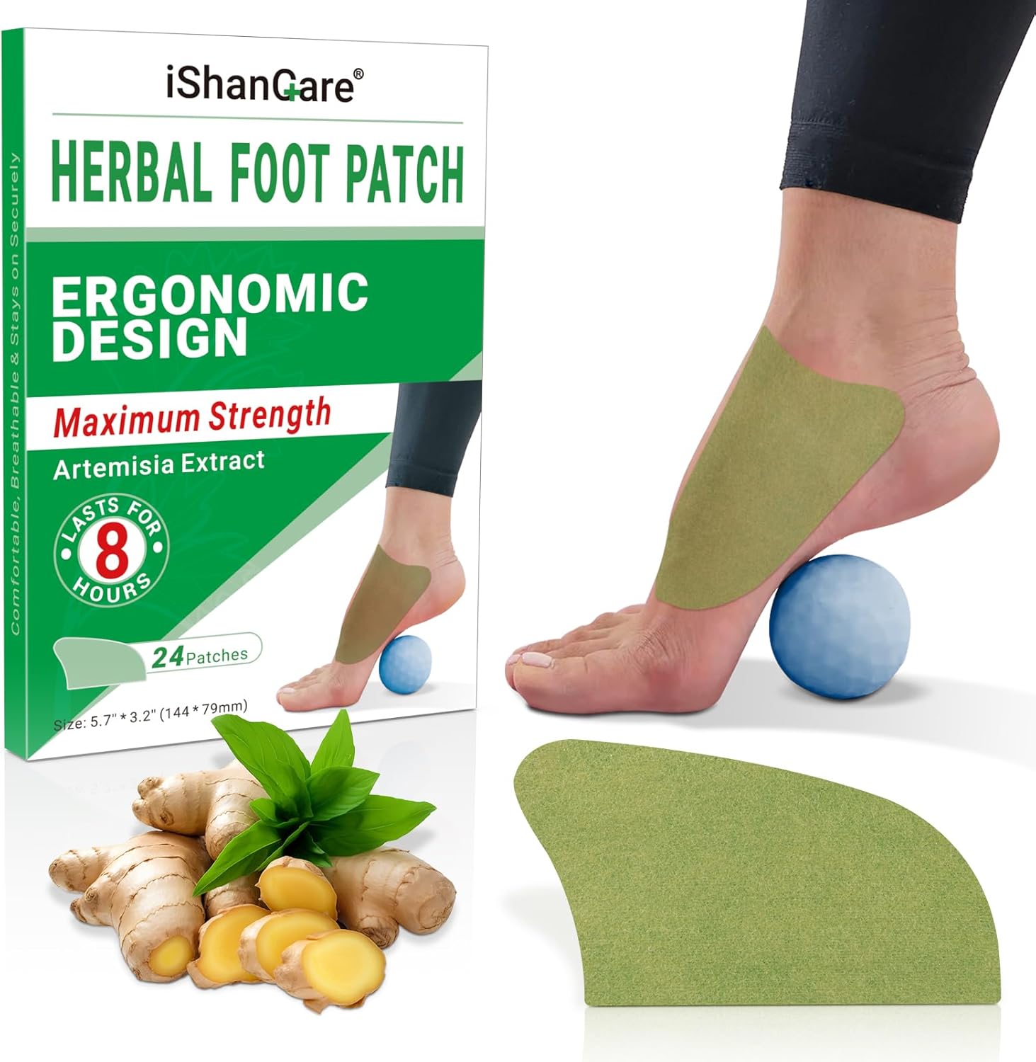 Amazon.com: ishancare Foot Pain Patches, 24 Count Long Lasting Heat ...