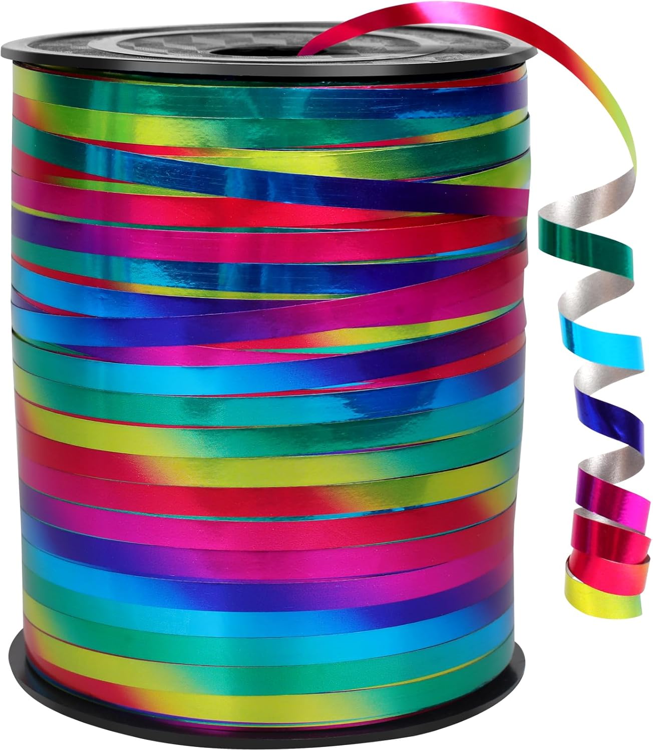 Amazon.com: 500 Yard Rainbow Ribbon, Rainbow Curling Ribbon, for Party ...