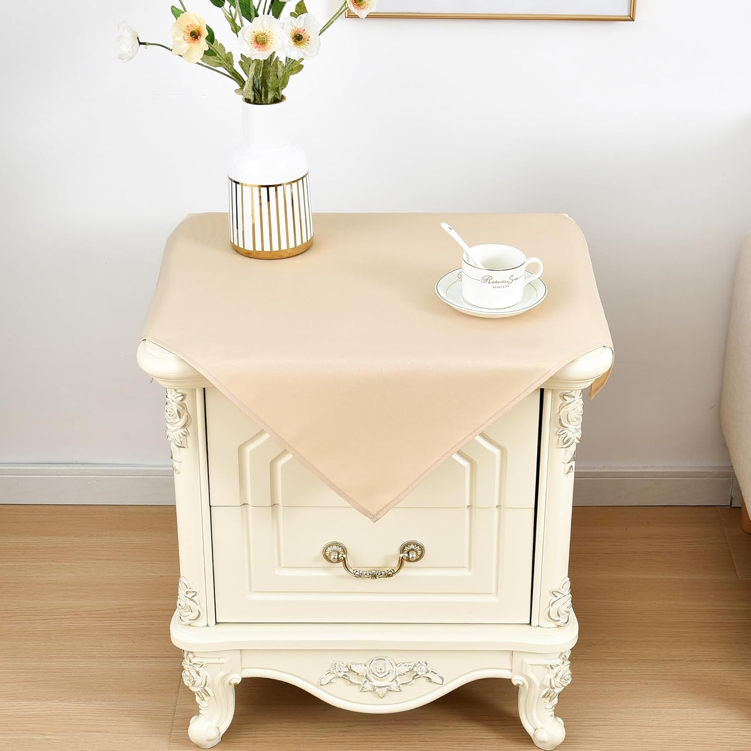 Amazon.com: Nacuci Small Square Tablecloth 24x24 Inch Washable ...