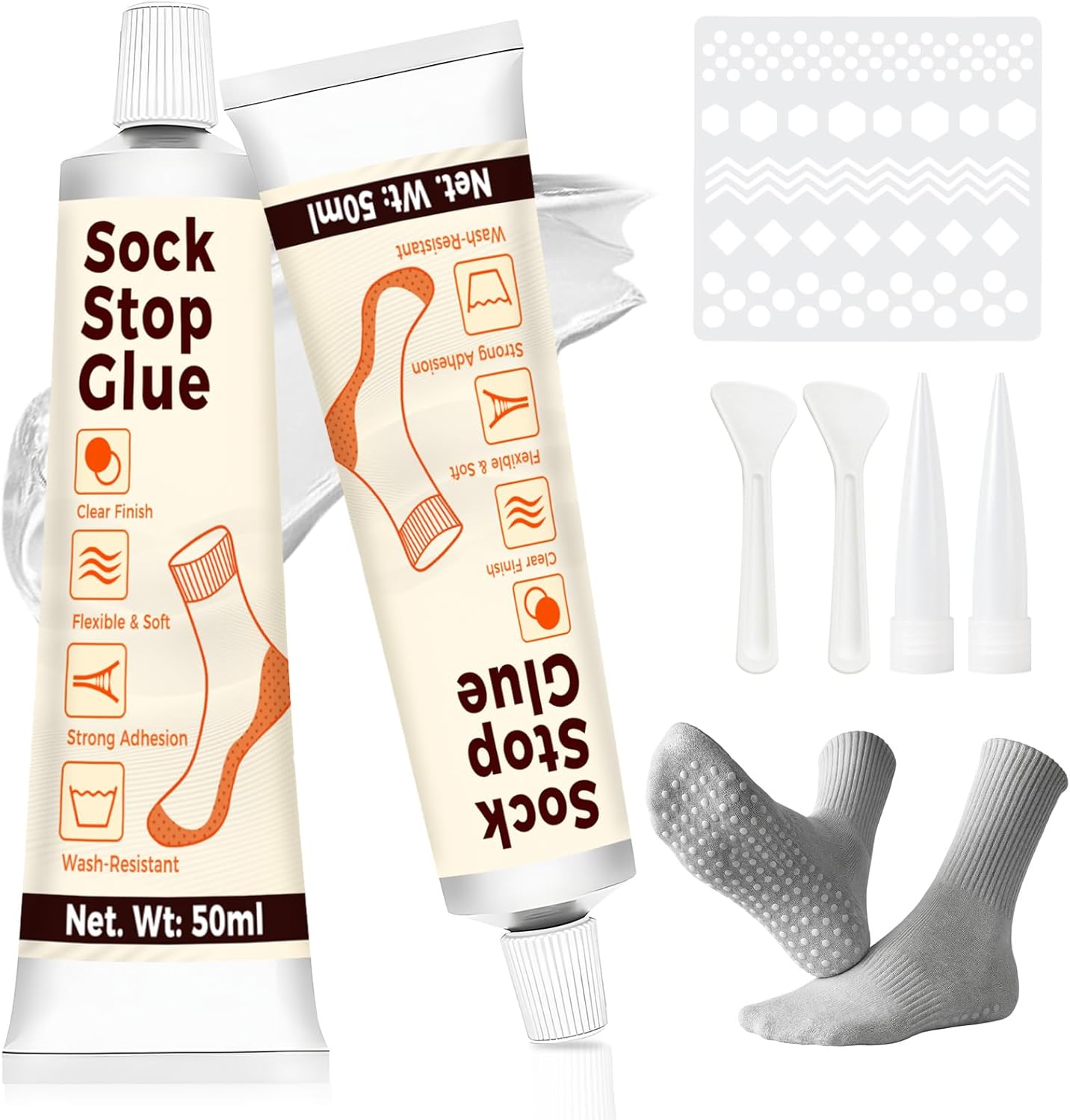 Amazon.com: Bellemora Sock Stop, Clear Waterproof Sock Glue 100ml ...