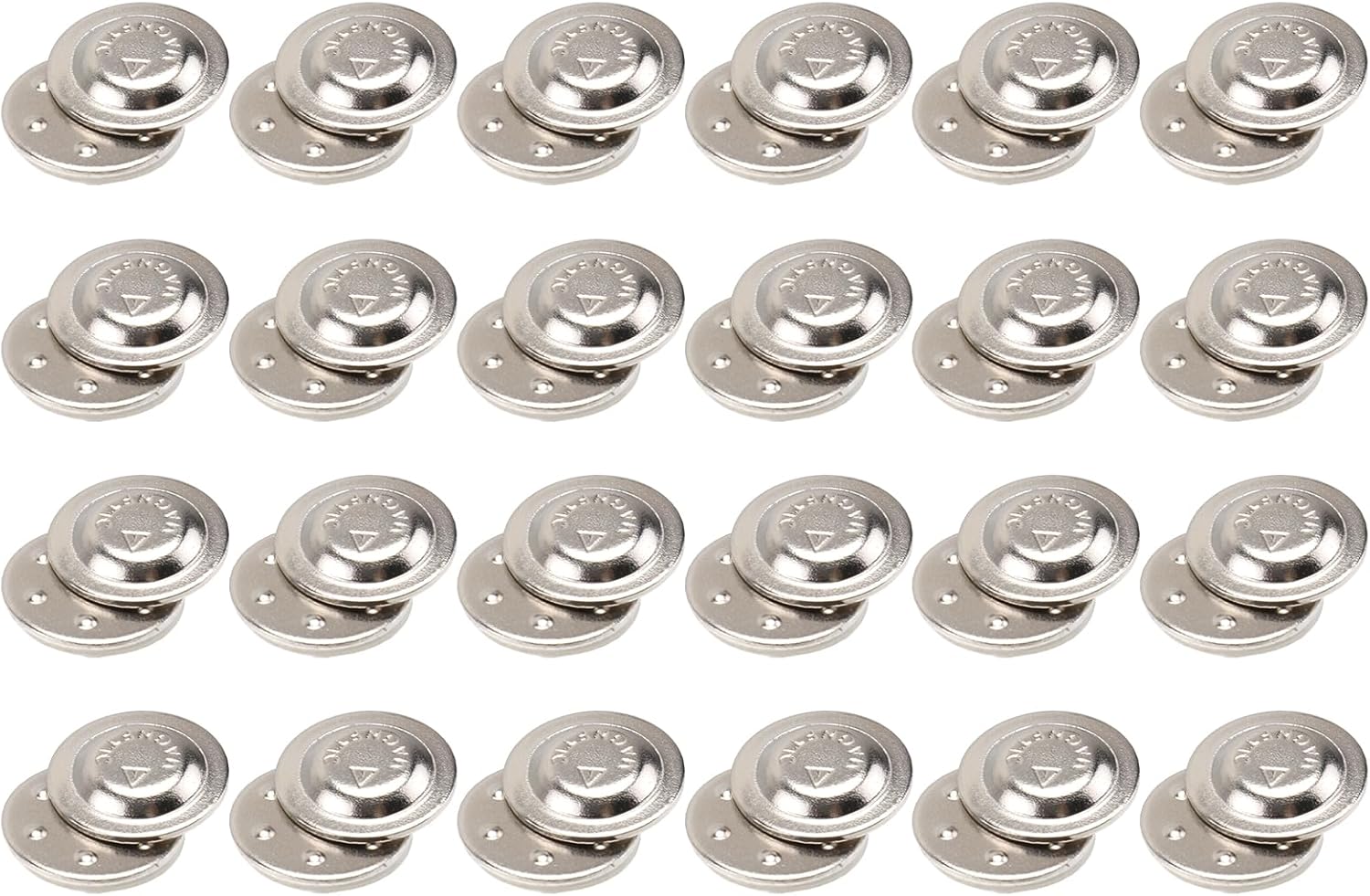 Amazon.com: Healifty 24PCS Magnetic Snap Button Round ID Name Badge ...