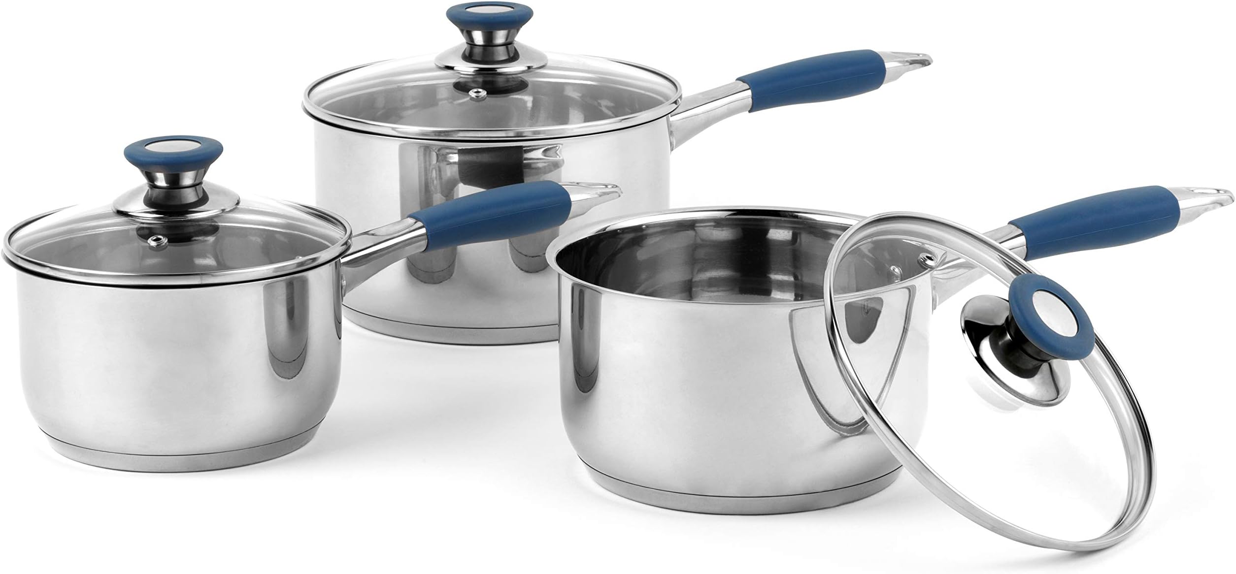 Russell Hobbs RH01178EU Stainless Steel Saucepan Set – Induction Hob ...