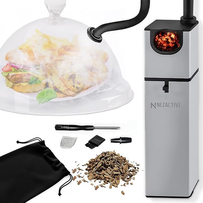 Amazon.com: NezActive Cocktail Smoker - Smoking Gun Includes Wood Chips ...